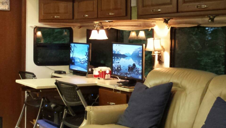 25 Mobile Office Set-Ups to Inspire You to RV Full-Time – Heath & Alyssa