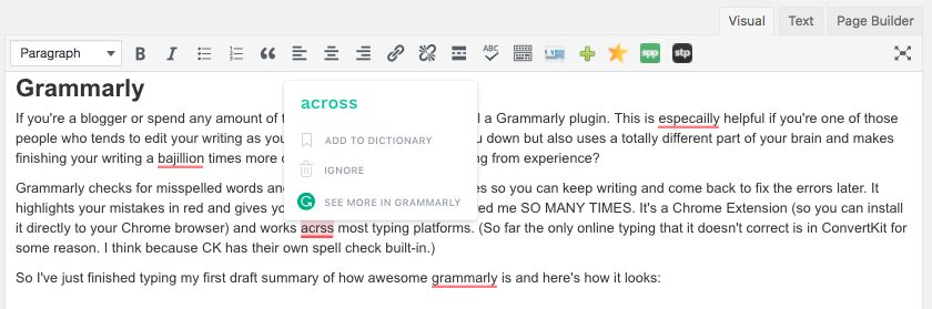 grammarly example - Heath & Alyssa